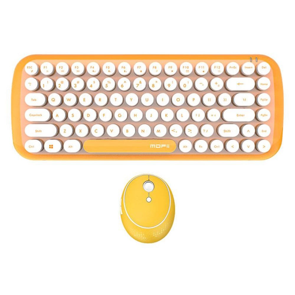 MOFii Wireless Mouse + Keyboard Candy Yellow | Education Studio7