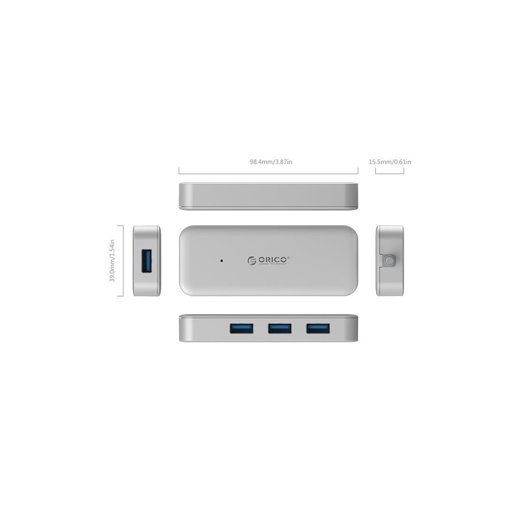 Orico USB-C HUB 4 Ports (TC4U-U3) | Education Studio7