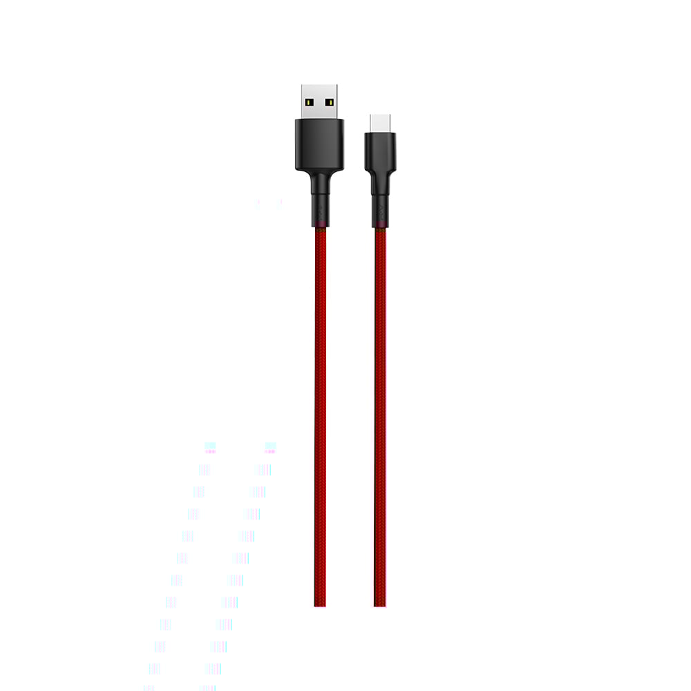 สายชาร์จ Alpha USB-A to USB-C Cable 1M. AT-20 Red | Education Studio7