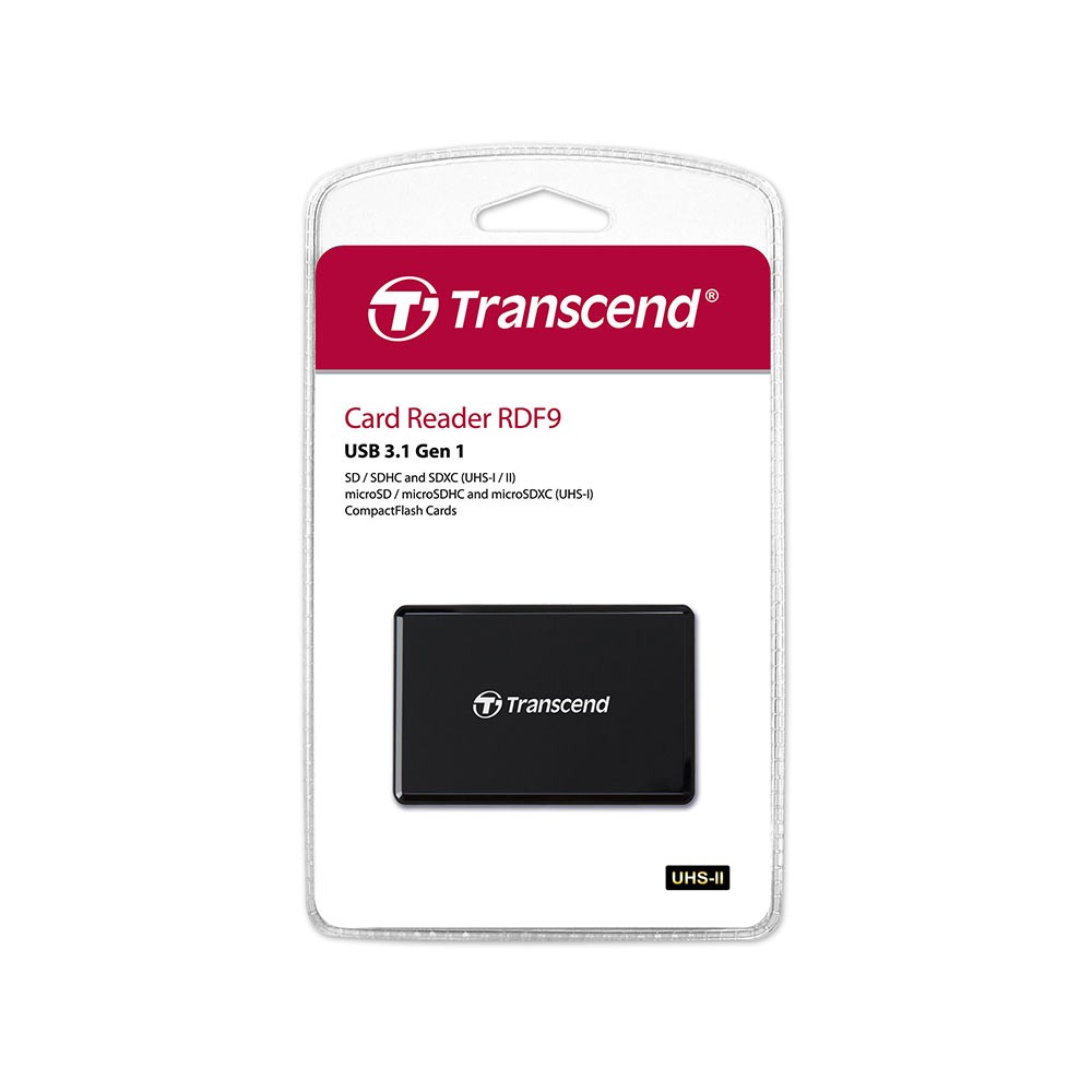 การ์ดรีดเดอร์ Transcend Card Reader (TS-RDF9K2) Black | Education Studio7