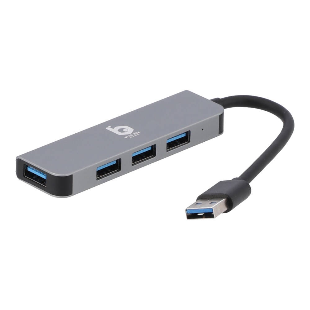 ยูเอสบีฮับ Blue Box USB-A to USB-A Hub 4 Ports Silver Grey | Education ...