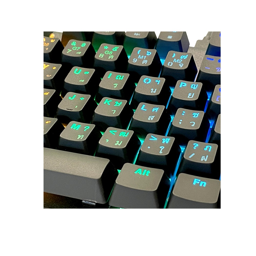 คีย์บอร์ดเกมมิ่ง Fantech Gaming Keyboard MK855 Maxfit108 Red Switch ...