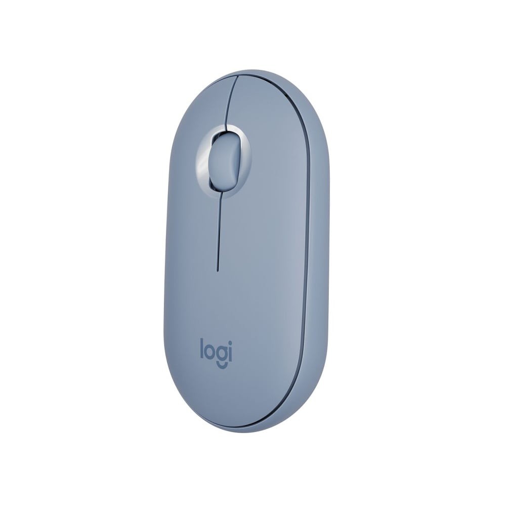 เมาส์ไร้สาย Logitech Bluetooth & Wireless Mouse M350 Pebble Blue Gray ...