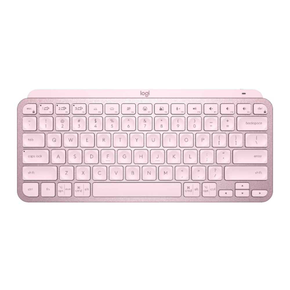 คีย์บอร์ดไร้สาย Logitech Bluetooth Keyboard MX Keys Mini Rose (EN ...