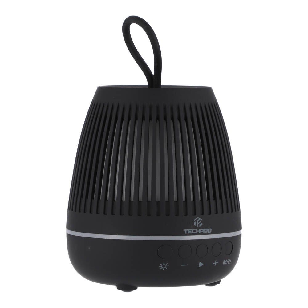 ลำโพงบลูทูธ TECHPRO Atmosphere LED light Mini Black | Education Studio7