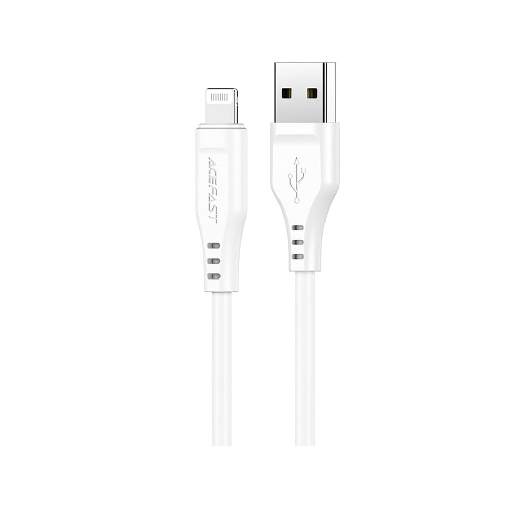 สายชาร์จ ACEFAST Lightning Cable TPE Data 1.2M. White | Education Studio7