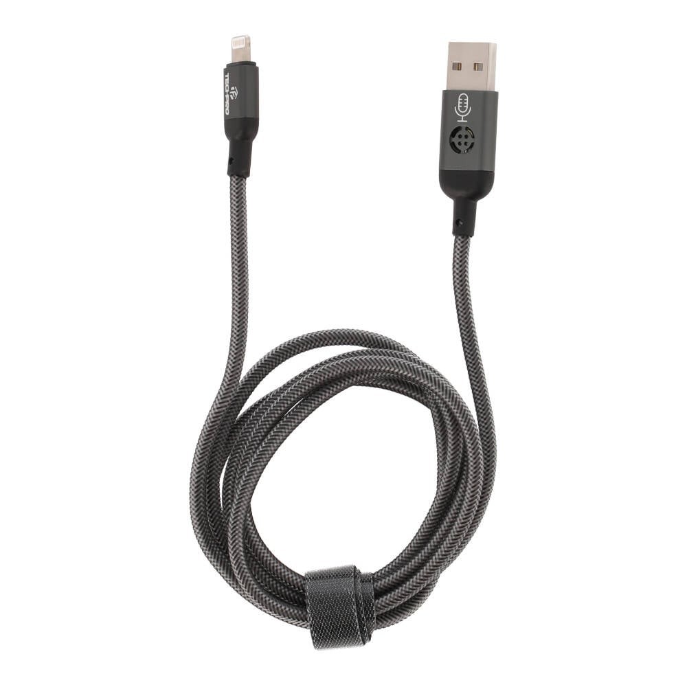 สายชาร์จ TECHPRO Voice Control LED Light Data Cable USB-A to Lightning ...