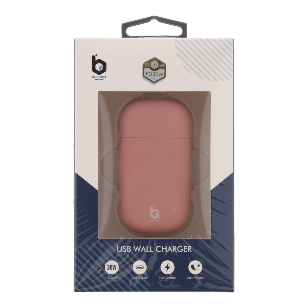 อะแดปเตอร์ Blue Box Flat Wall USB Charger USB-C (PD30W) - TP05 Matte ...
