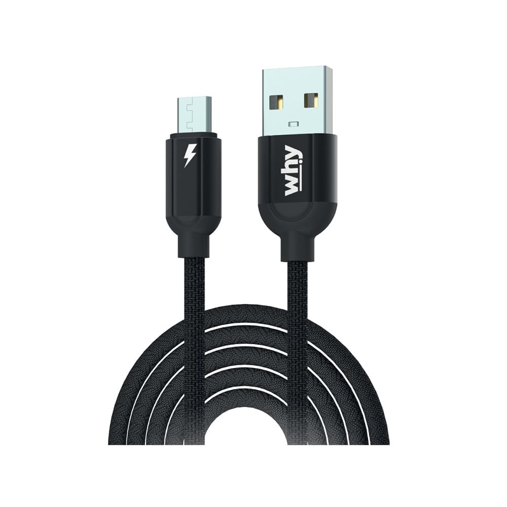 สายชาร์จ WHY Micro USB Cable Alpha2 UC-1262A 2M. Black | Education Studio7