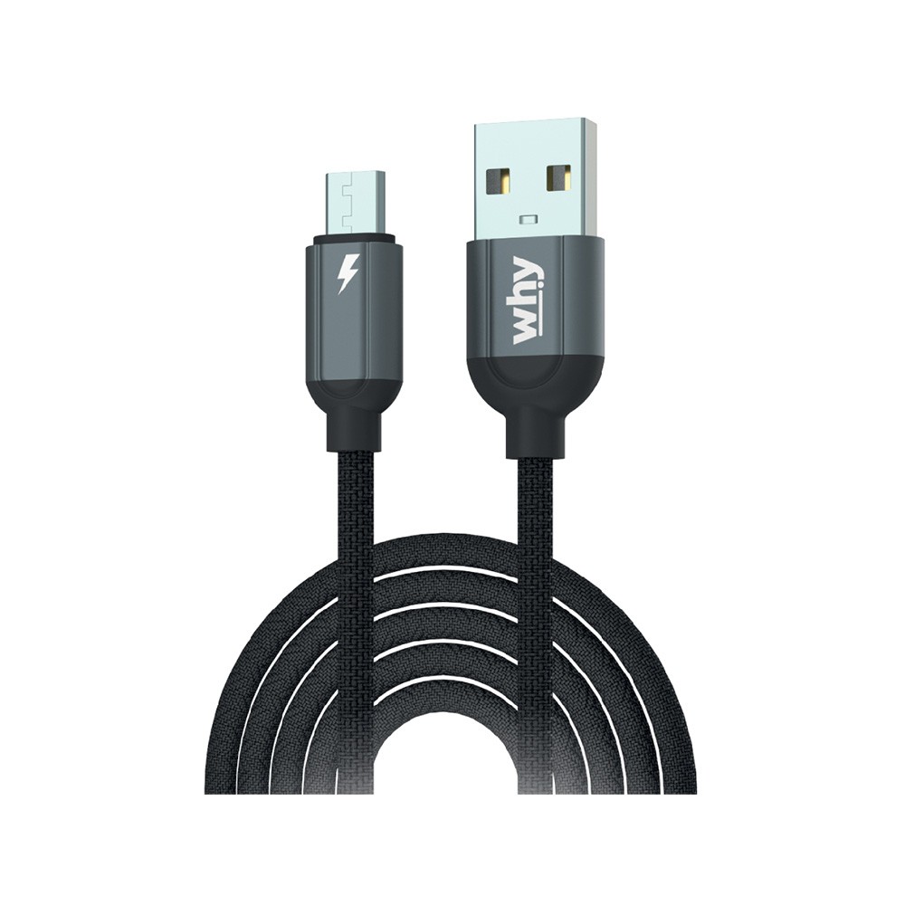 สายชาร์จ WHY Micro USB Cable Alpha2 UC-1262A 2M. Gray | Education Studio7