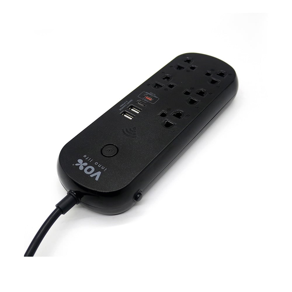 รางปลั๊กไฟ Nova iOT 1Switch 5Outlet 2USB 1Type-C PD20W Fast Charge ...