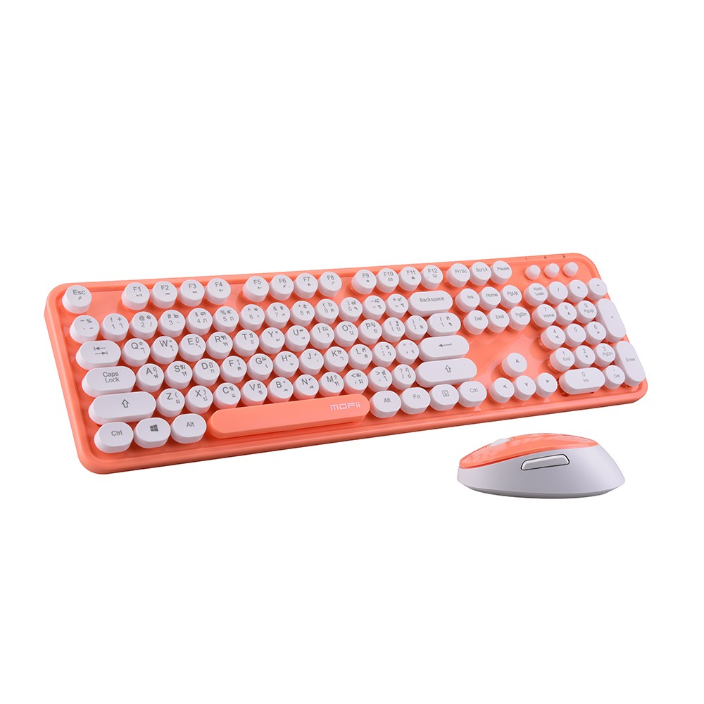ชุดเมาส์คีย์บอร์ดไร้สาย MOFii Wireless Mouse + Keyboard Sweet Plus ...
