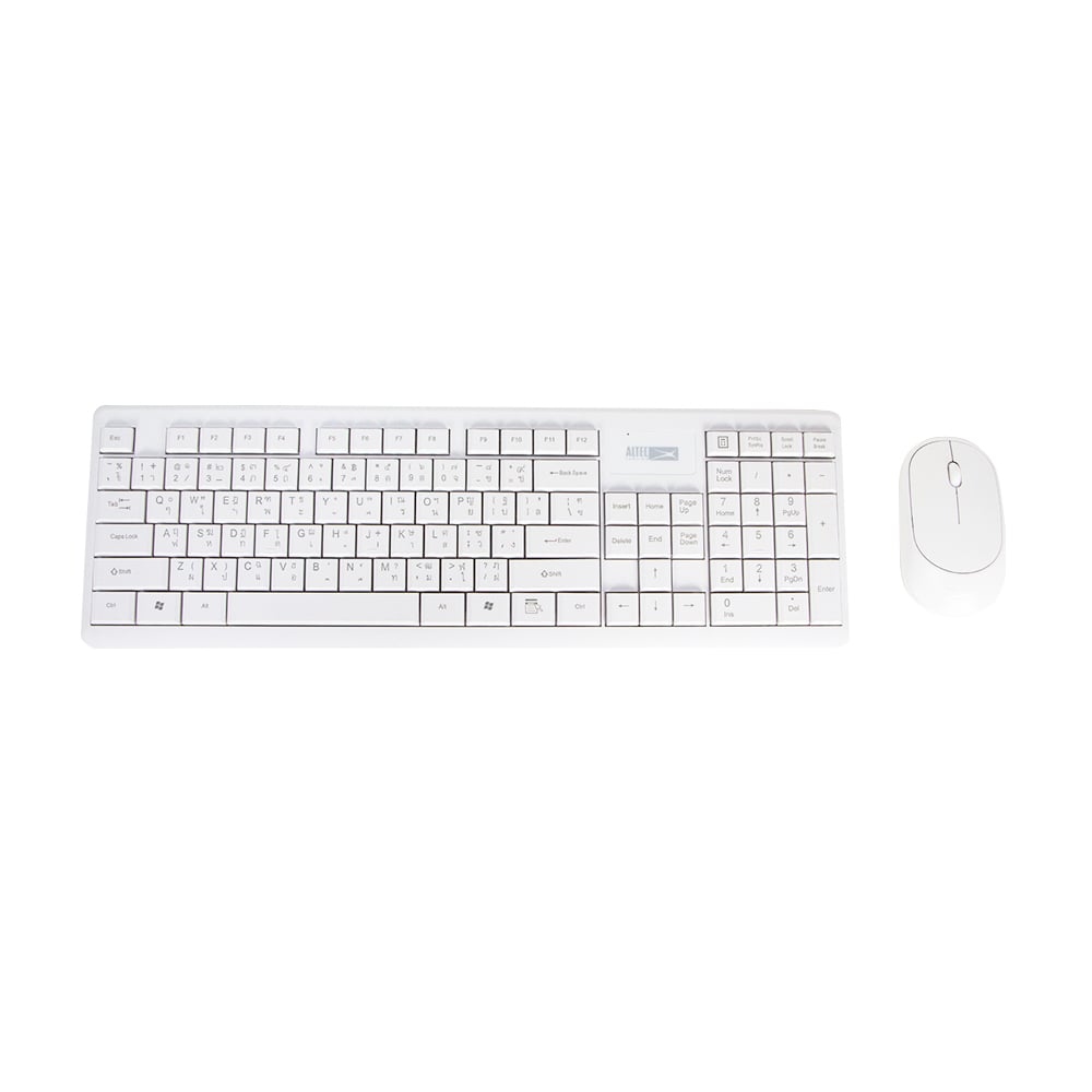 ALTEC Lansing Wireless Mouse + Keyboard ALBC6314 White | Education Studio7