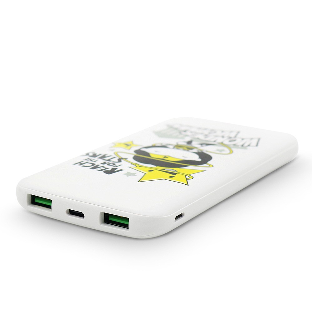 พาวเวอร์แบงค์ VOX Power Bank 10000 mAh (Quick Charge) WONDERWOMAN WHITE ...