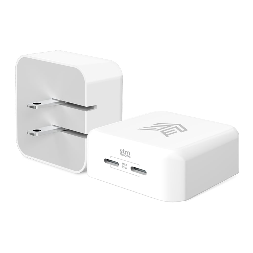 หัวชาร์จ STM Wall USB Charger 2 USB-C (PD35W) หัวชาร์จเร็ว พกพาสะดวกใช้ ...