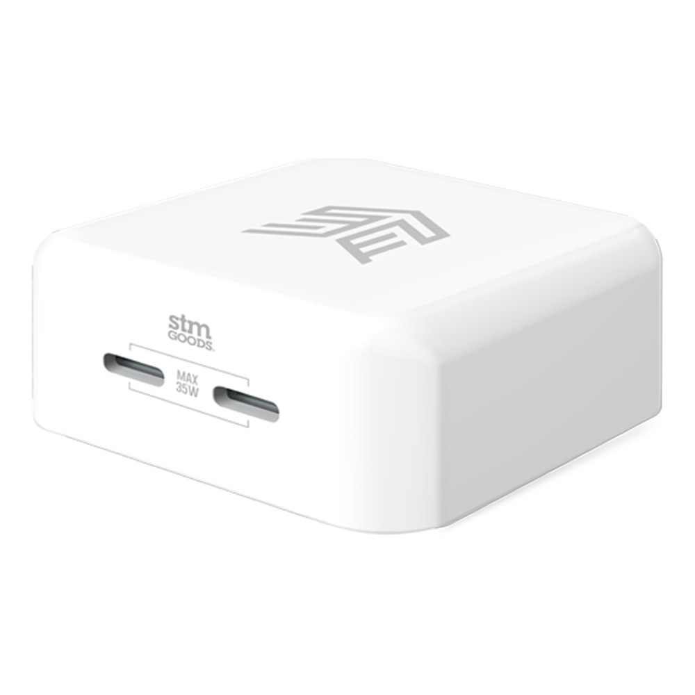 หัวชาร์จ STM Wall USB Charger 2 USB-C (PD35W) หัวชาร์จเร็ว พกพาสะดวกใช้ ...