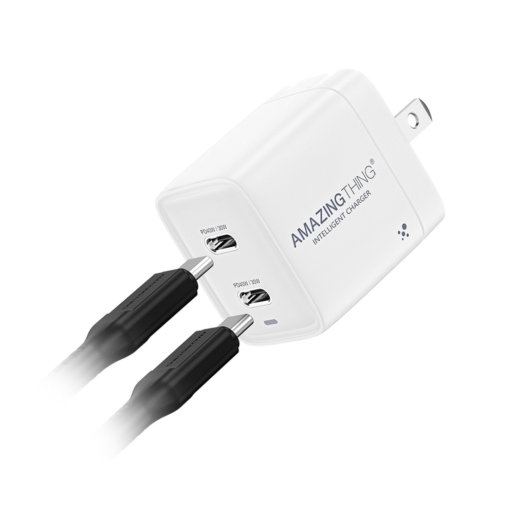 อะแดปเตอร์ AMAZINGthing Wall USB Charger 2 USB-C (PD40W) หัวชาร์จ Type ...