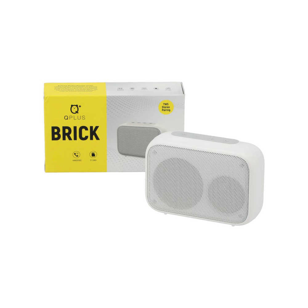ลำโพงพกพา - QPLUS Speaker Brick White | Education Studio7