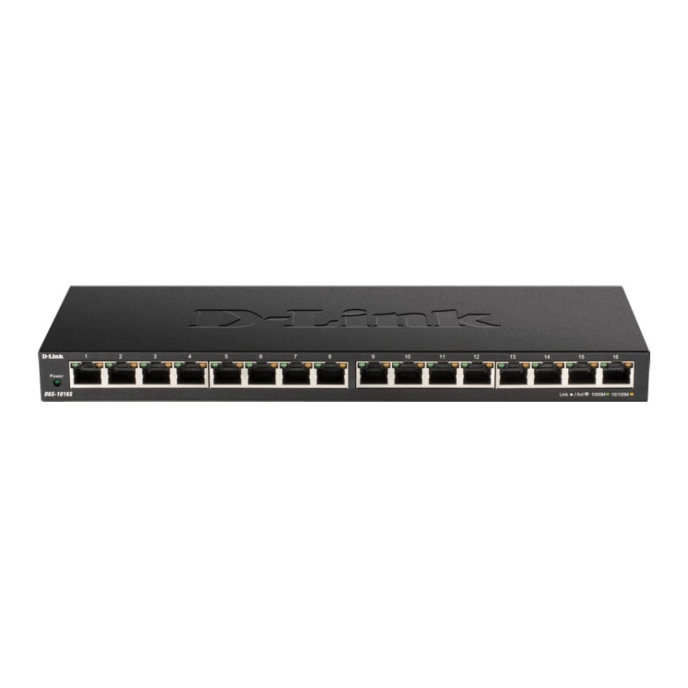 สวิตซ์ฮับ D-Link Network DGS-1016S 16-Port Gigabit Desktop Switch ...