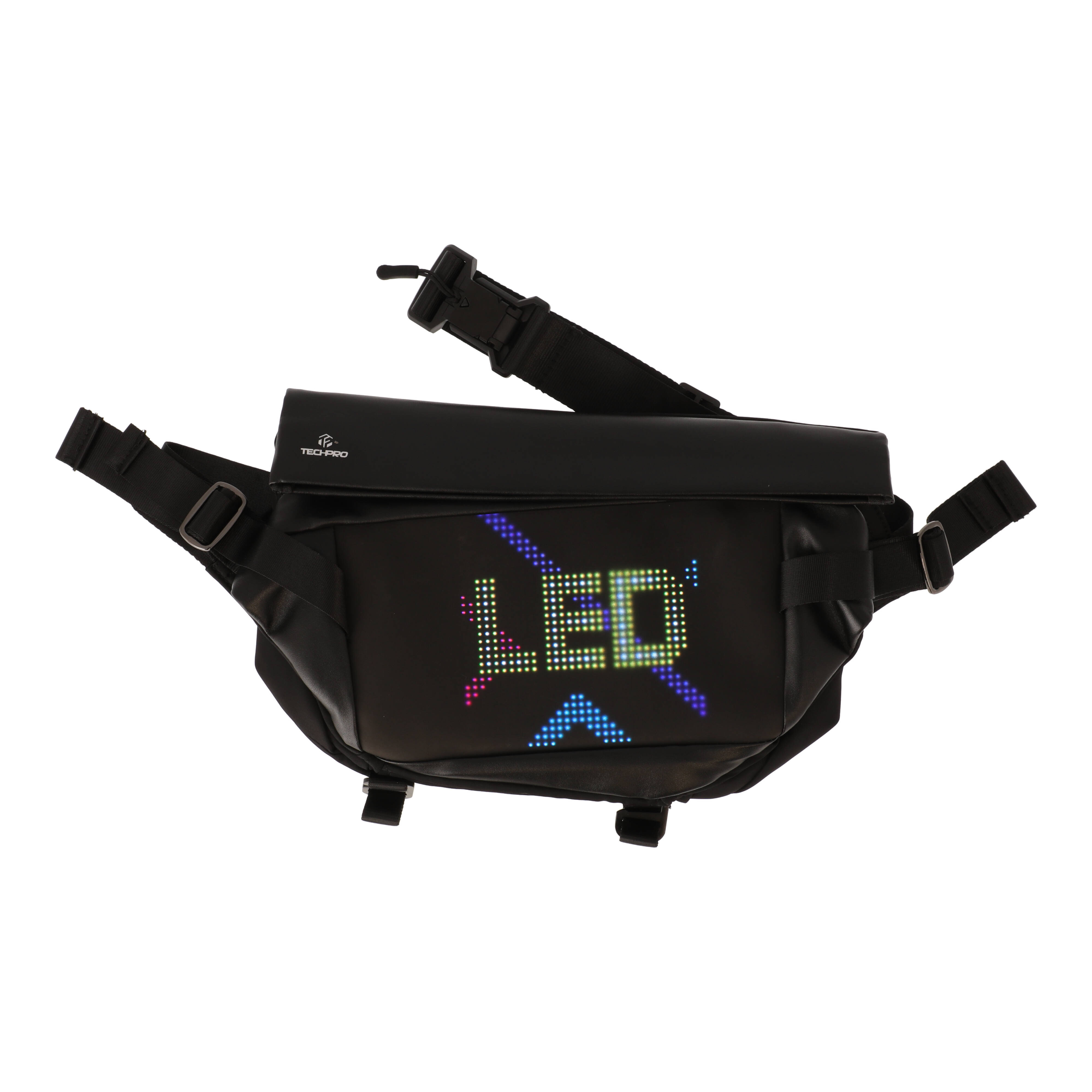 TECHPRO กระเป๋าสะพาย ดีไซน์สวย Pixel LED Display Sling Bag | Education ...