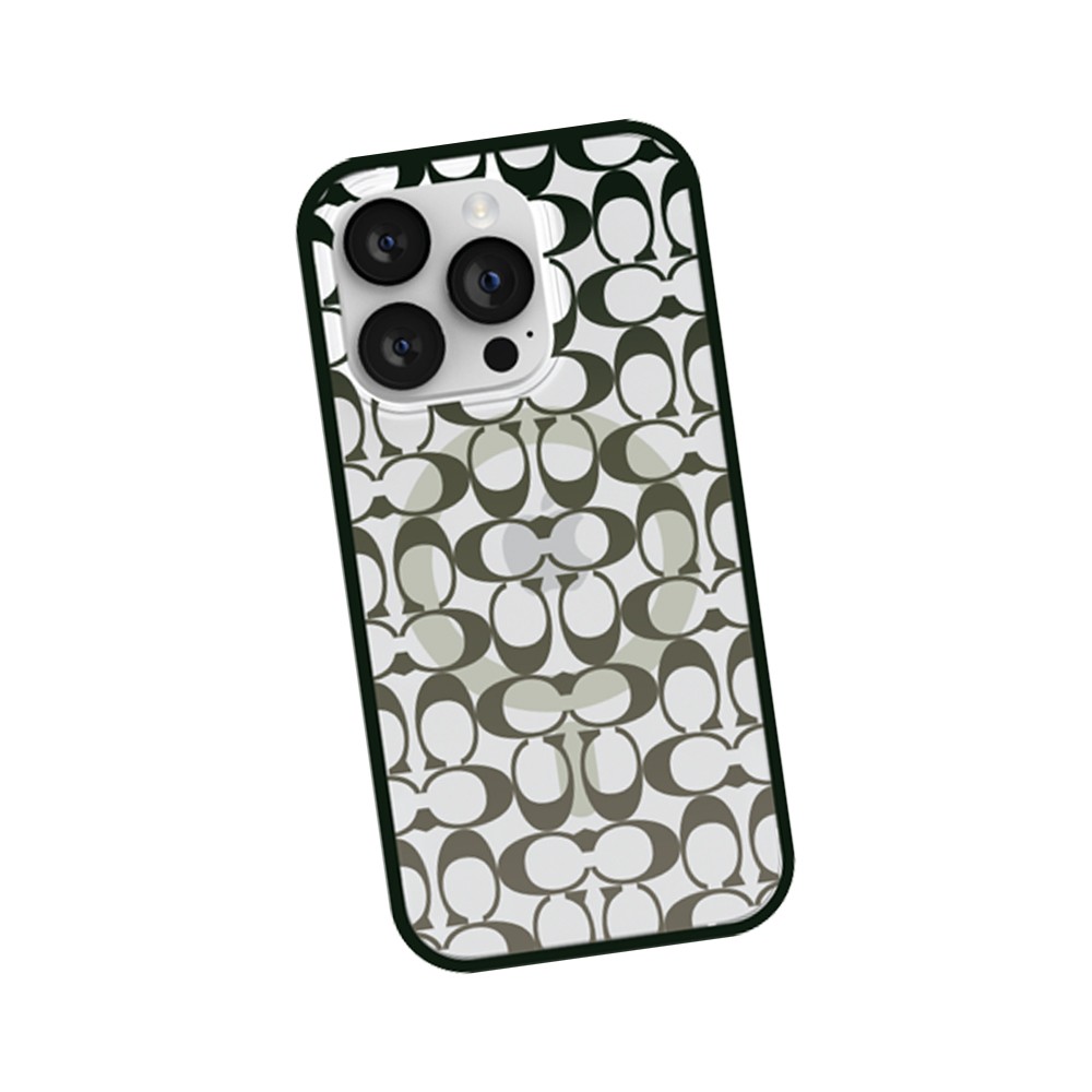 Coach เคส iPhone 15 Pro Max Protective MagSafe Signature C Ombre Deep forest/Multi | Education ...