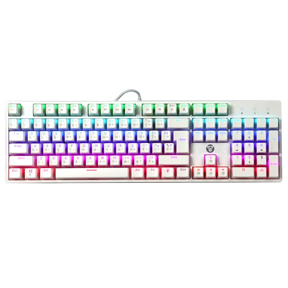 คีย์บอร์ดเกมมิ่ง Fantech Gaming Keyboard MK887S Mechanical Swap White ...