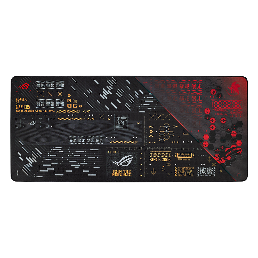 แผ่นรองเมาส์ Asus ROG Scabbard II EVA Edition NC14 สีดำ | Education Studio7