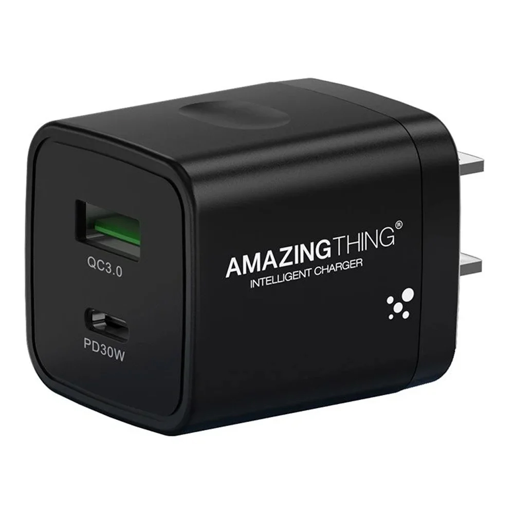 AMAZINGthing Wall USB Charger 1 USB-A (QC3.0A) / 1 USB-C (PD20W) Fast ...