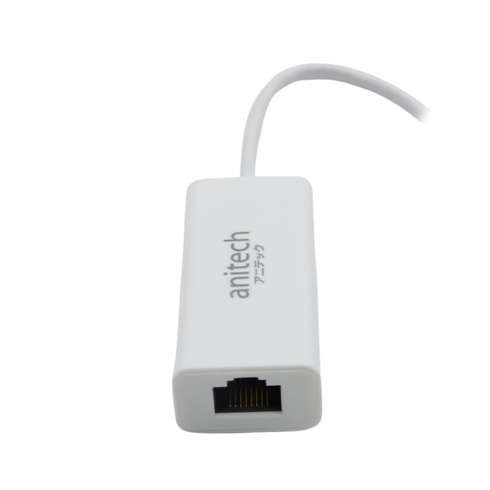 Anitech Port hub RA201 USB-A to Ethernet Adapter | Education Studio7