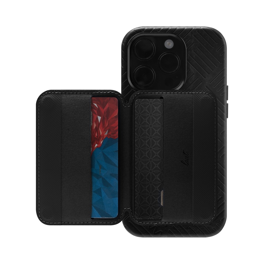 เคส LAUT with Magnetic Wallet Motif Black | Education Studio7