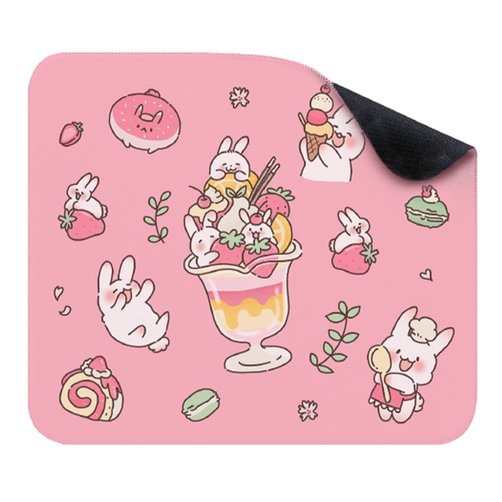 แผ่นรองเมาส์ MOFii Mouse Pad สีชมพู PANCAKE Bunny Pink | Education Studio7