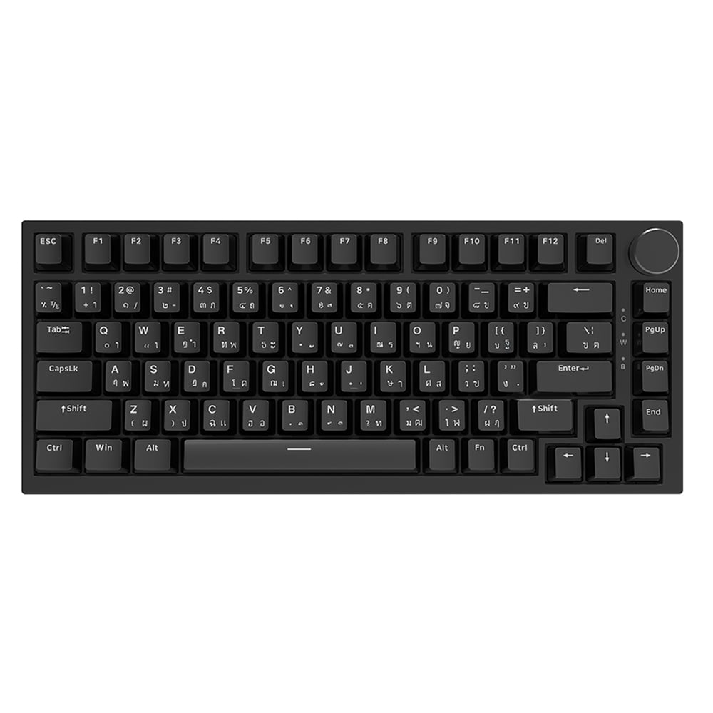 คีย์บอร์ดไร้สาย Ajazz AK820 Minimal Black Mechanical Red Switch (Eng/TH ...