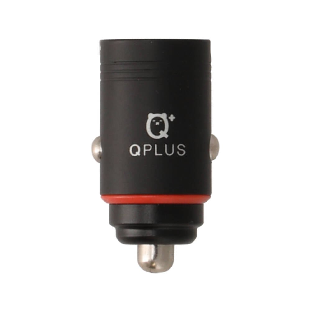 ที่ชาร์จในรถยนต์ QPLUS 1 USB-A (18W) / 1 USB-C (30W) QP-CC02 Black ...