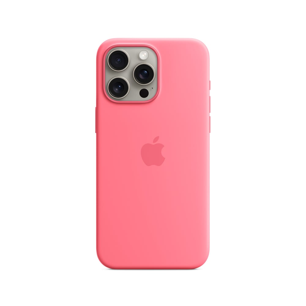 เคสซิลิโคนสำหรับ iPhone 15 Pro Max พร้อม MagSafe สี Pink | Education ...