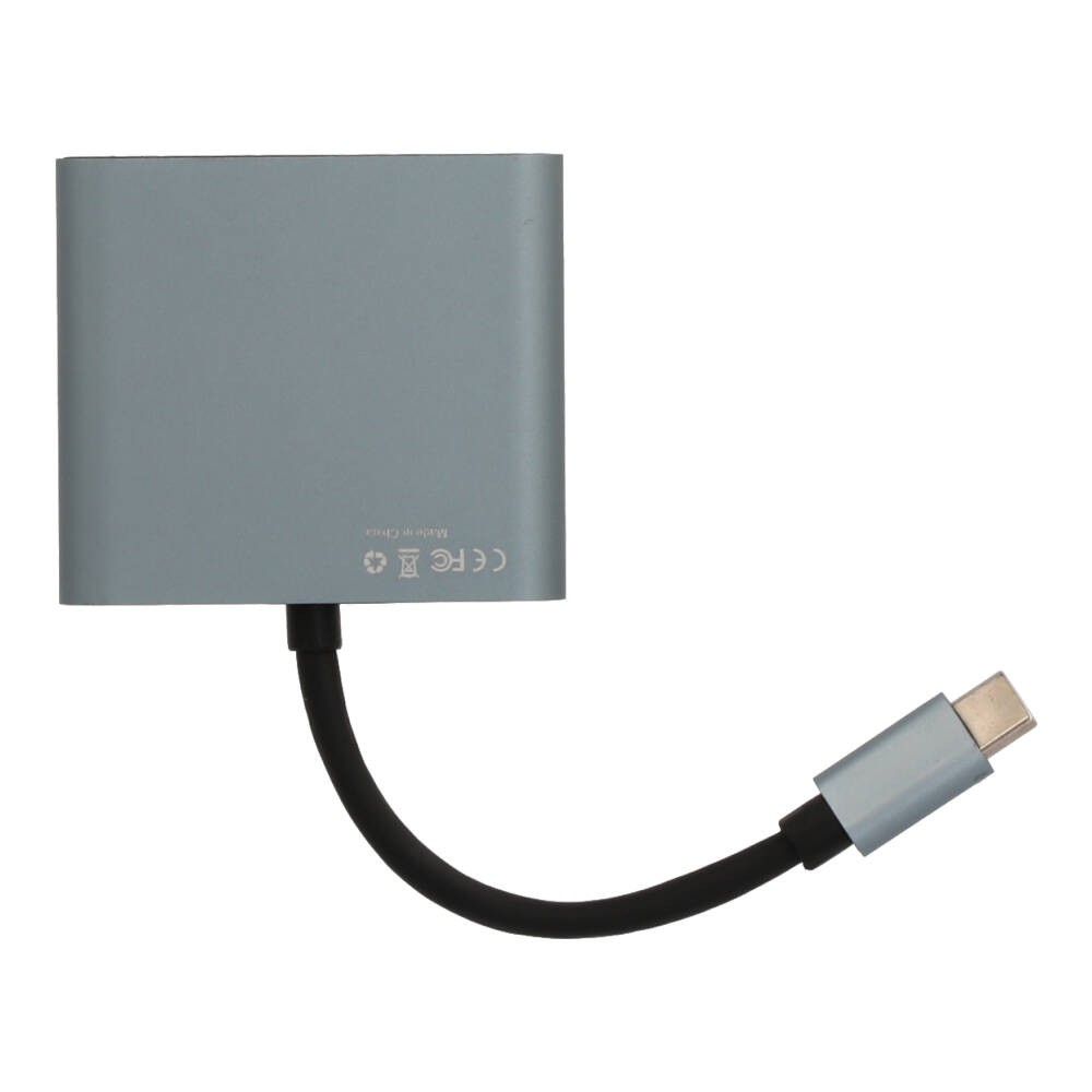 Blue Box USB Type-C Hub 3-in-1 Silver Grey | Education Studio7