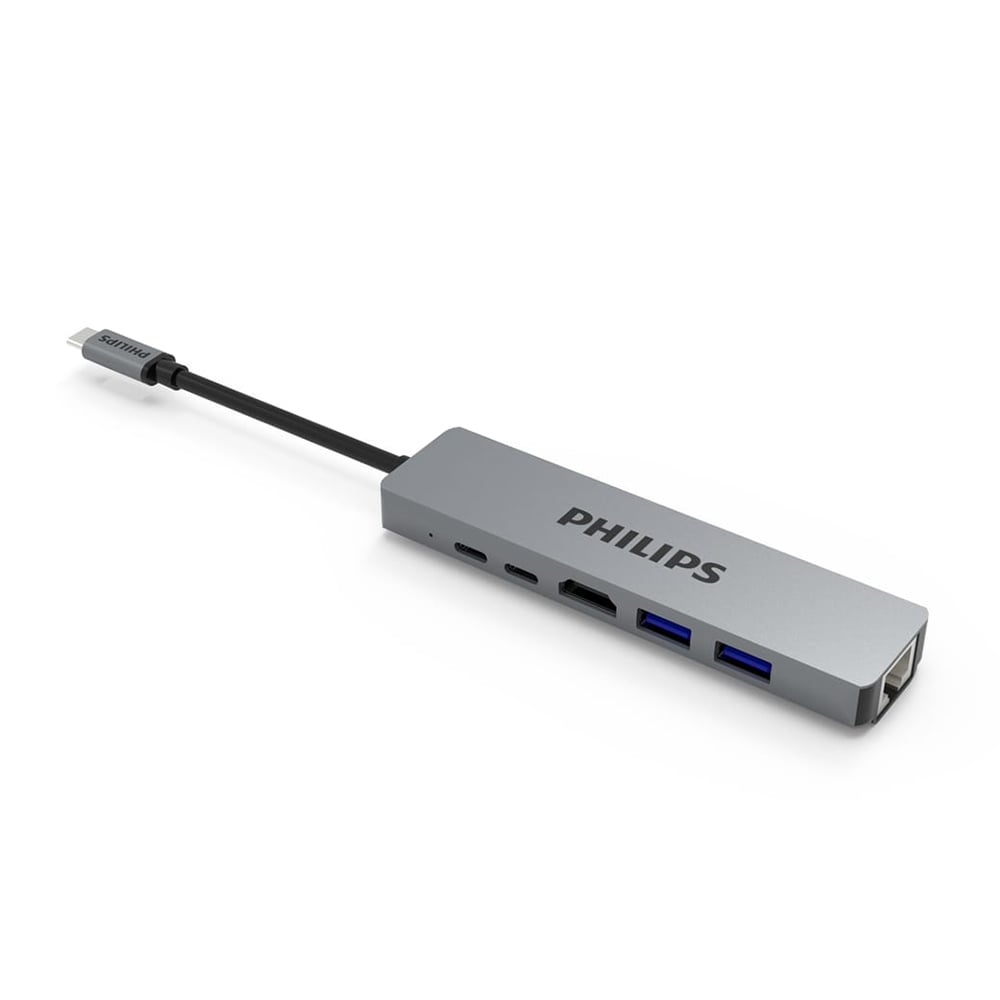 Philips รุ่น 6 in 1 Hub C to HDMI and RJ45 Silver | Education Studio7