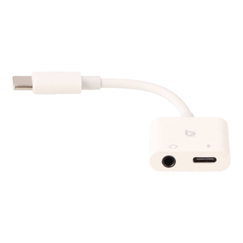 สายแปลง Blue Box USB-C to 3.5mm Audio + USB-C Charge White | Education ...