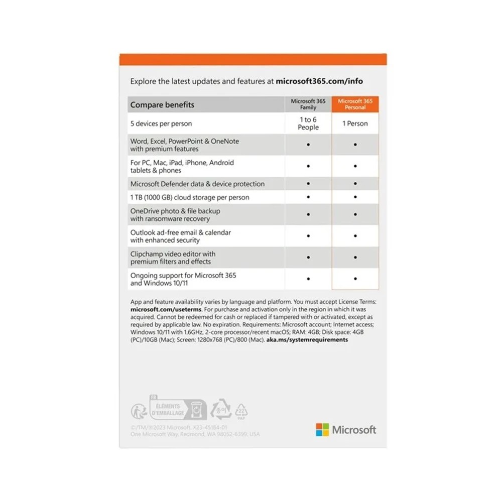 Microsoft Office 365 Personal 2021 รุ่น FPP/QQ2-01896 | Education Studio7