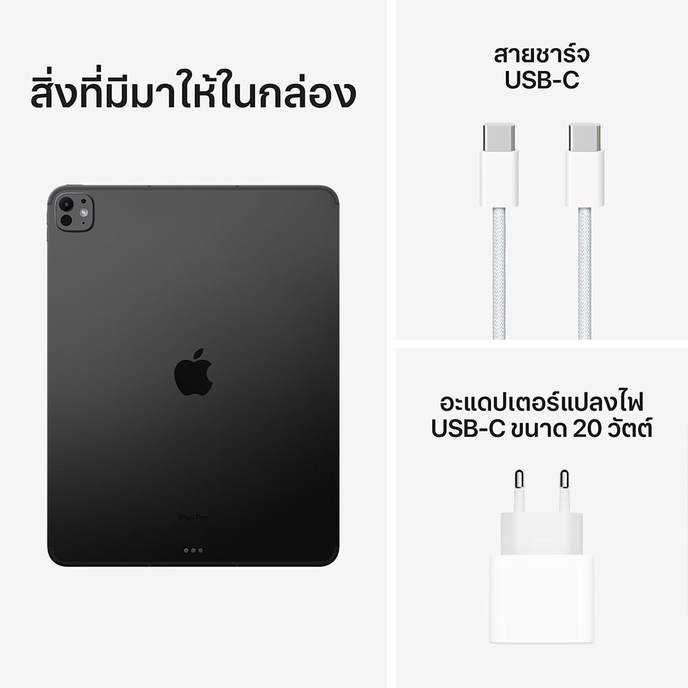 iPad Pro 13-inch Wi-Fi + Cellular 1TB with Standard glass - Space Black ...