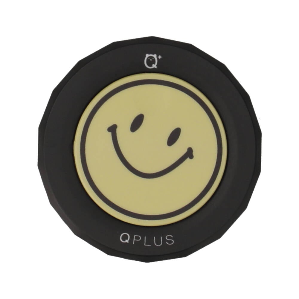 แหวนจับมือถือ QPLUS Finger Cross Magnetic Phone Grip Smiley Face ...