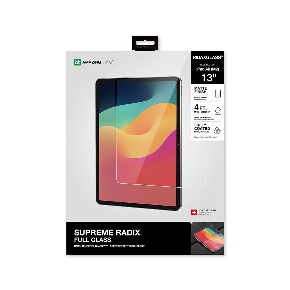 ฟิล์มกันรอย AMAZINGthing Tempered Glass iPad Air 13" M2 (2024) Matte ...